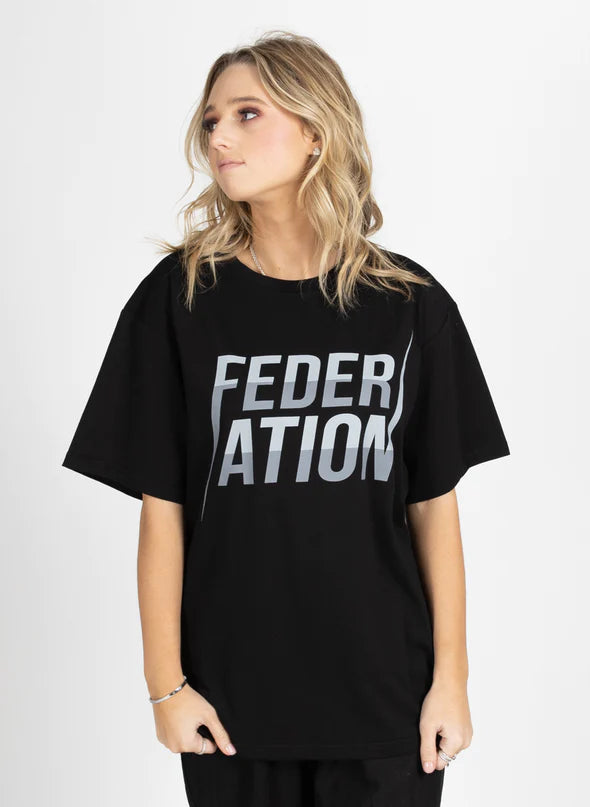 Federation Our Tee - On Point Big - Black – Pink Lemonade Living