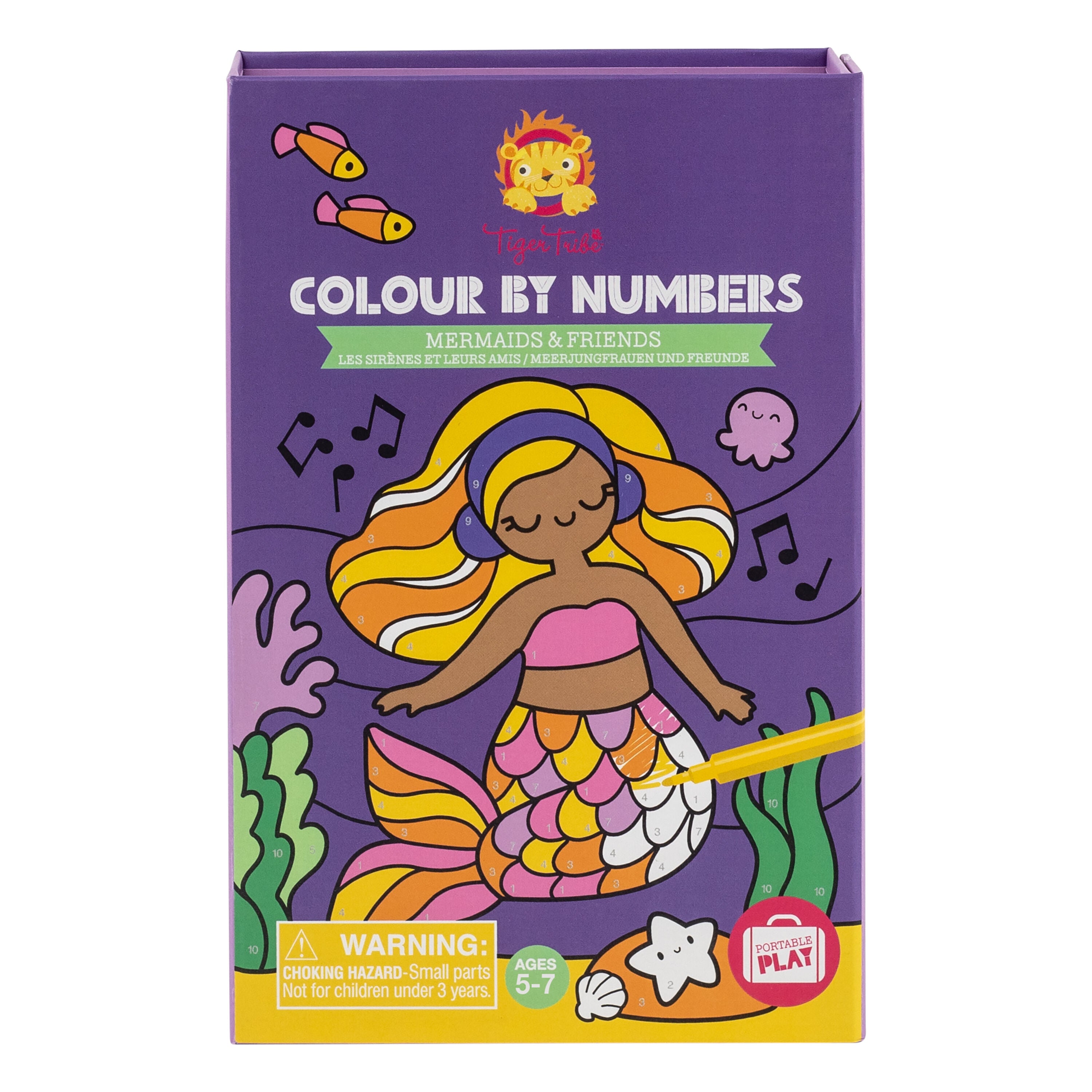 Tiger Tribe - Mermaids and Friends Colour by Numbers | Pink Lemonade ...
